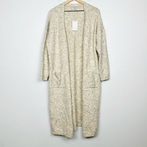 FRNCH | Sweaters | Frnch Paris Beige Oversized Knit Cardigan Duster ...